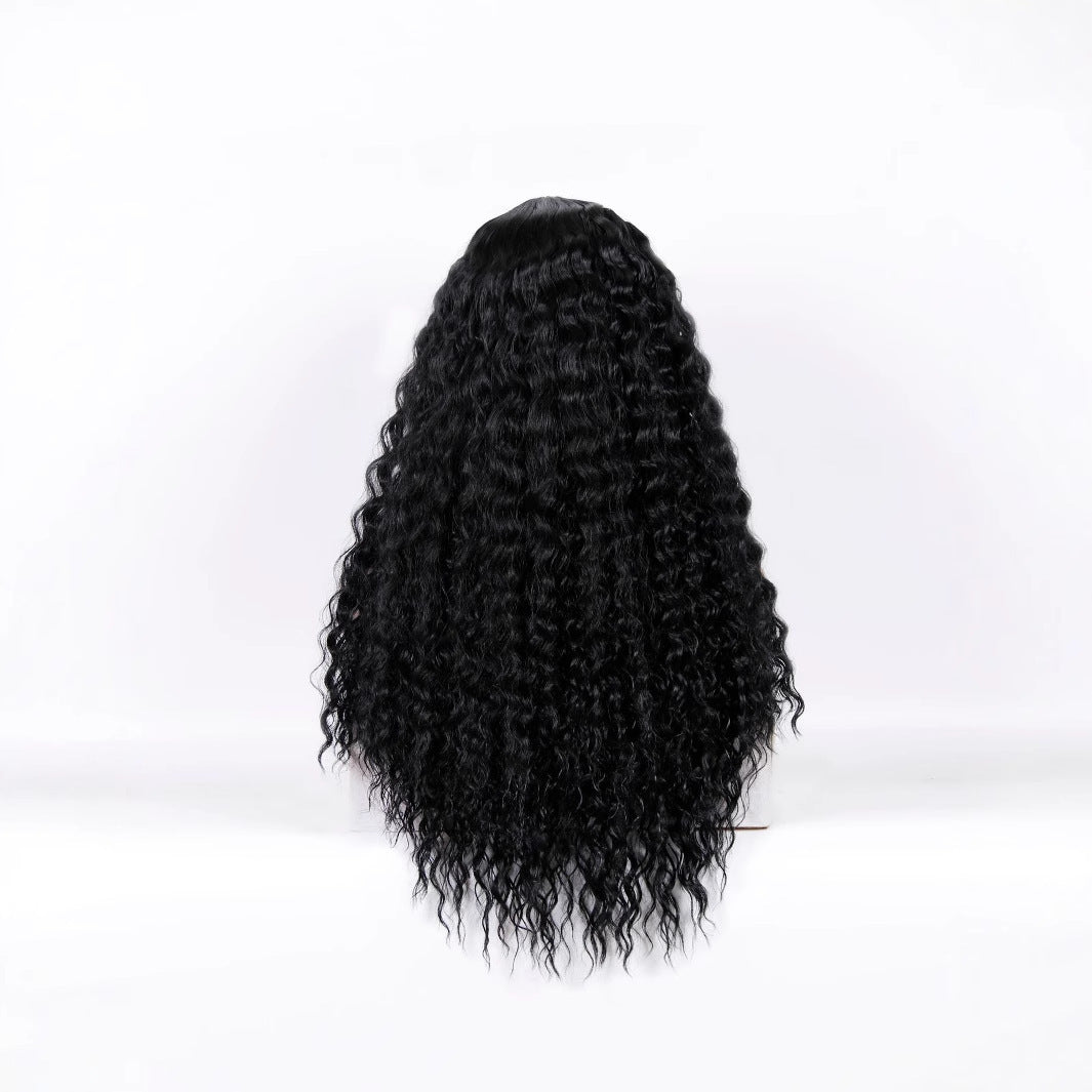 Medium Long Curly Hair Wave Synthetic Wigs – Nelly-Mart